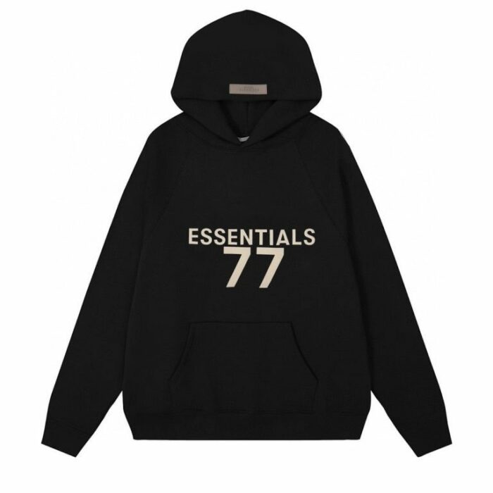 Fear of God Essentials 77 Hoodie Black - Essentials